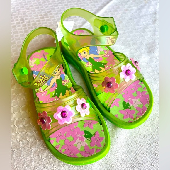 Disney | Shoes | Disney Tinkerbell Sandals | Poshmark